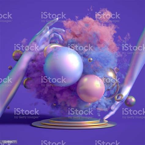 보라색 연기와 증기와 아름다운 배경 3d 일러스트레이션 3d 렌더링 3차원 형태에 대한 스톡 사진 및 기타 이미지 3차원 형태 가상현실 가상현실 시뮬레이터 Istock