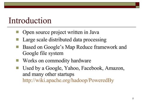 Hadoop Map Reduce Ppt Programming Languages Computing