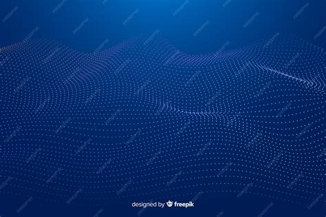 Free Vector Glowing Fractal Grid Wave Background