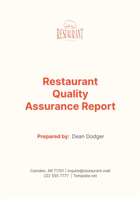 Free Weekly Quality Control Report Template To Edit Online