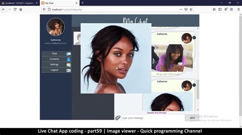 Live Chat App Part59 Add An Image Viewer Javascript Ajax Html Css Json Php Mysql