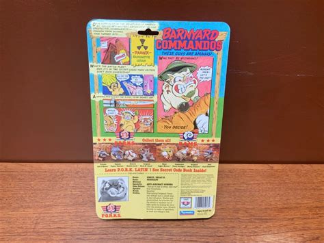 Playmates Barnyard Commandos 1989 Series 1 Sergeant Shoat N Sweet Sealed 4665269185