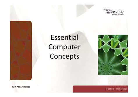 Essential Computer Concepts Ppt