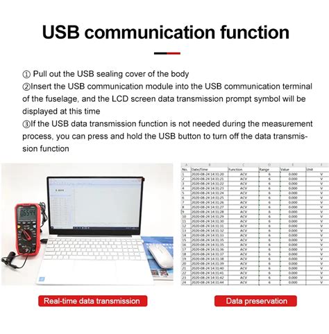 UNI T Digital Multimeter UT61E UT D07B Bluetooth Adapter