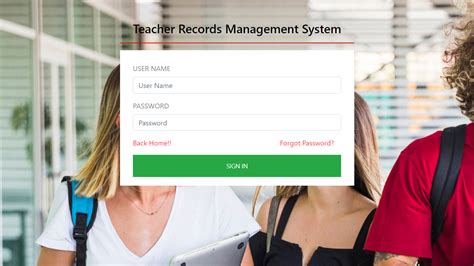 teachers record management system project free download source code