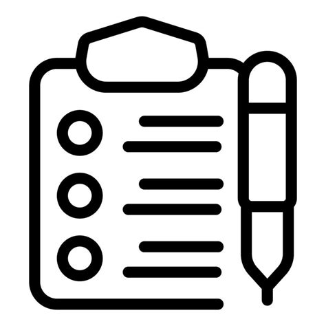 Clipboard With Checklist And Pen Indicating Task Completion 47051195 Vector Art At Vecteezy