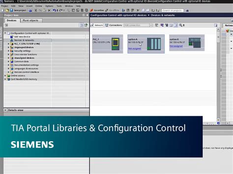 Tia Portal Libraries And Configuration Control