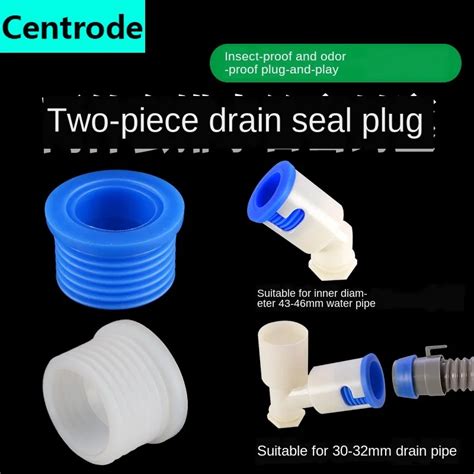 50pvc 하수관 씰링 플러그 주방 욕실 발코니 세면대 세탁기 배수관 탈취 플러그포수로 Aliexpress