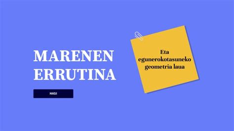 Geometria Laua Quiz Genially