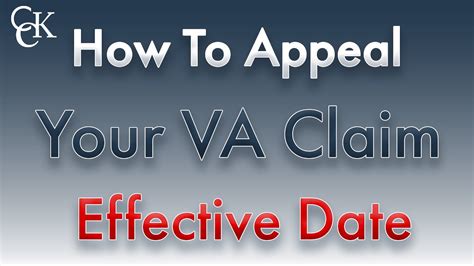 How To Appeal Your Va Claim Effective Date Youtube
