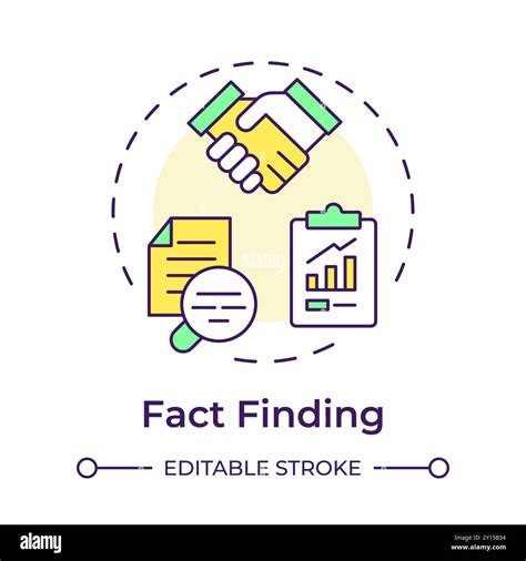 Fact Finding Multi Color Concept Icon Stock Vector Image And Art Alamy