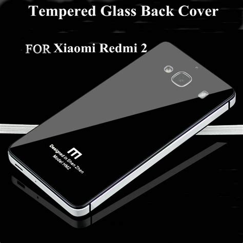 Xiaomi Redmi Case Tempered Glass Back Cover Case Ultrathin Metal Toughened Glass Back Cover