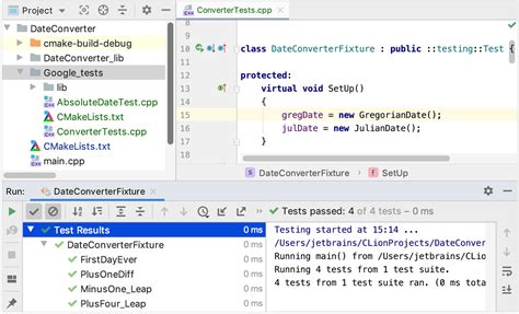 Unit Testing Tutorial Clion Documentation