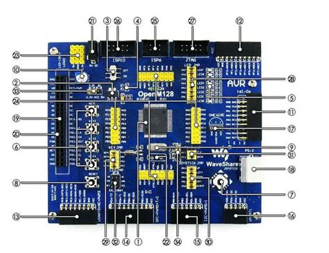Atmega128a Au Atmega128 Avr 8 Bit Risc Evaluation Development Board 9