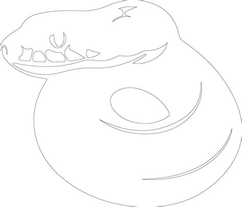 Python Outline Silhouette Vector Art At Vecteezy