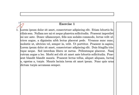 Patching Exercise Package Use A Non Indented List Environment For