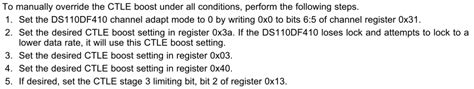 DS DF How To Manually Override The CTLE Gain Boost To A Fixed Value Interface Forum