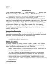 Identifying And Avoiding Logical Fallacies A Guide For Strong Course