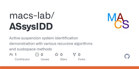 GitHub Macs Lab ASsysIDD Active Suspension System Identification Demonstration With Various