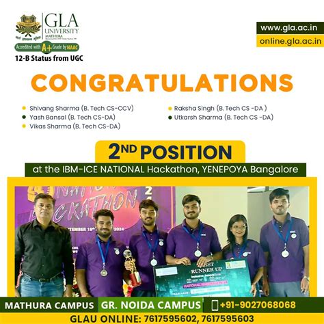 Dr Ashok Bhansali On Linkedin Proudmoment Hackathon Winner Teamgla Success