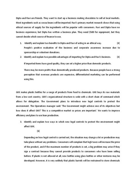 Paper 1 Unit 6 Pdf Taxes Prices