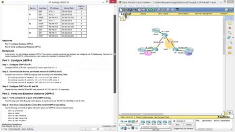 Packet Tracer Configuring Multiarea OSPFv YouTube