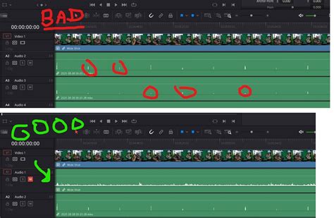 the audio from an mkv from obs capture displays an incorrect waveform