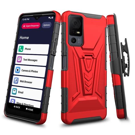 Compatible With Tcl A3 Hybrid Luxguard Holster Phone Case Cover Pug