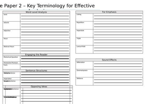 Aqa English Language Paper 2 Reading Teaching Resources