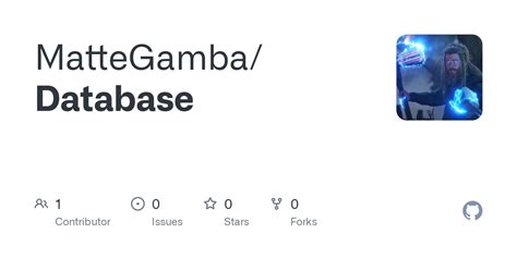 GitHub MatteGamba Database