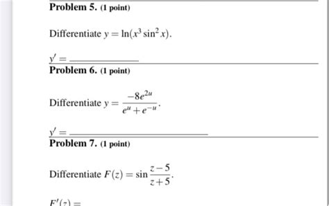 solved problem 5 1 ﻿point differentiate