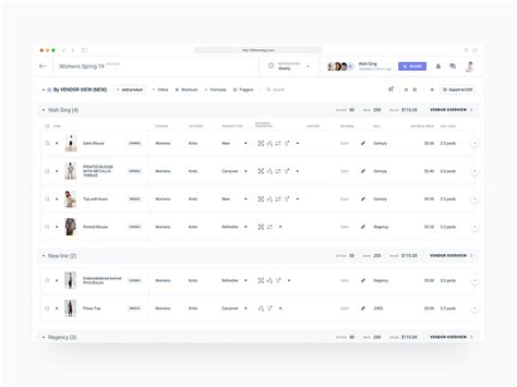 Retail Product Planning Saas Web App By Alex Gilev On Dribbble