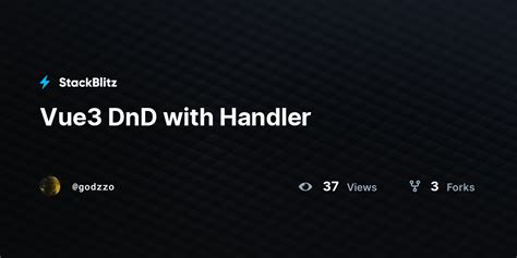 Vue3 Dnd With Handler Stackblitz