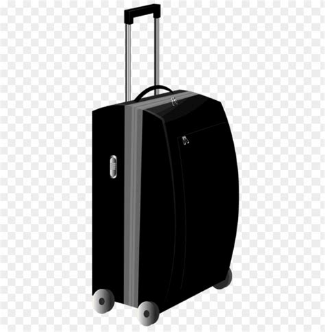 Free Download Hd Png Black Trolley Travel Bag Clipart Png Photo