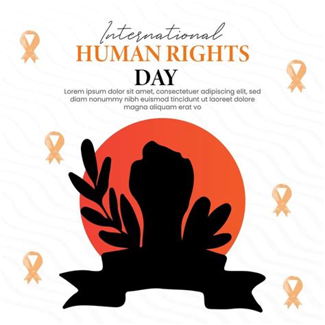 Premium Vector International Human Rights Day Social Media Template