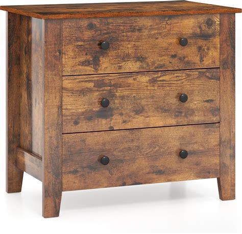 Giantex Small 3 Drawer Dresser For Bedroom 28 5” X 18” X
