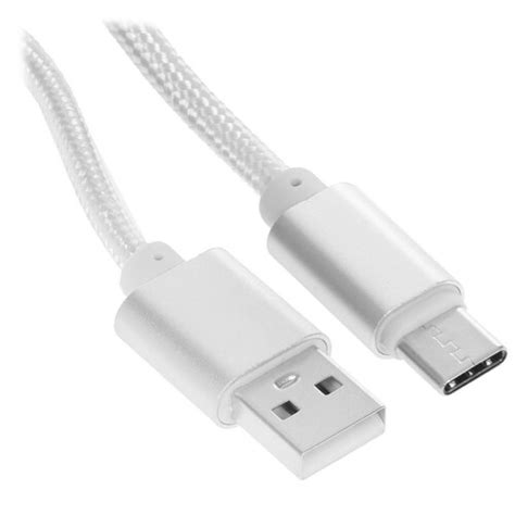 Купить Кабель круглый Aceline Usb Type C серебристый в интернет магазине Dns Характеристики