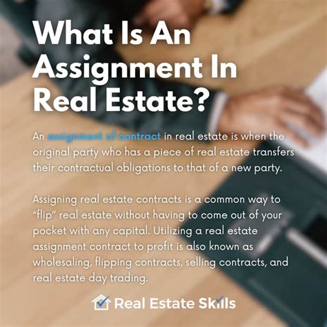 What Is An Assignment Of Contract In Real Estate