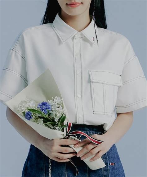 로맨틱크라운 프론트 포켓 워크 셔츠화이트 위시버킷