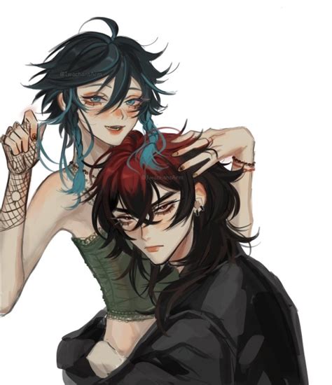 Diluc X Venti On Tumblr