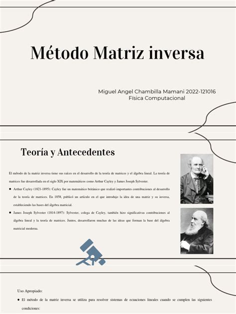 Matriz Inversa Pdf Matriz Matemáticas Determinante
