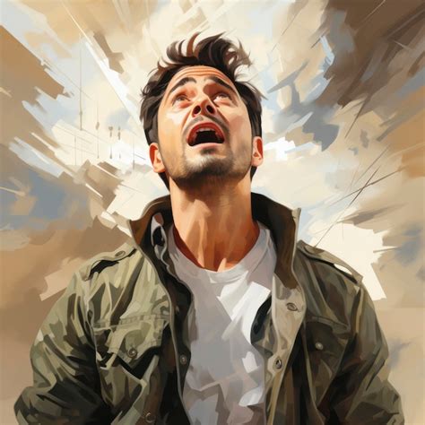 Premium Photo Actor In A Dramatic Monologue Monologue Delivery