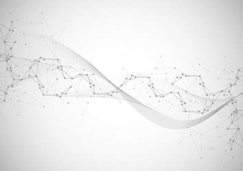 Array Network Lines With Dots Connection Vector Image