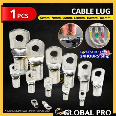 1pc Cable Lug Sc Copper Conduct Terminal Ring Tin Copper Plate