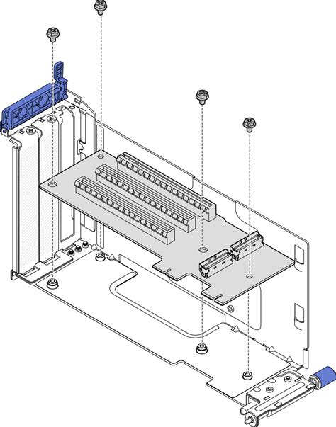 Install The PCIe Riser Card ThinkEdge SE455 V3 Lenovo Docs