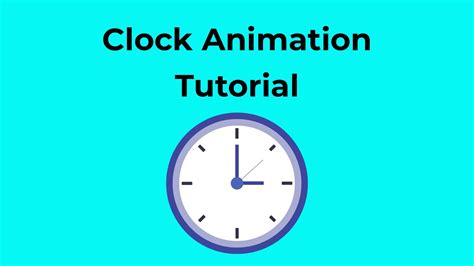 Clock Animation Tutorial How To Animate Clock In 2d After Effect In