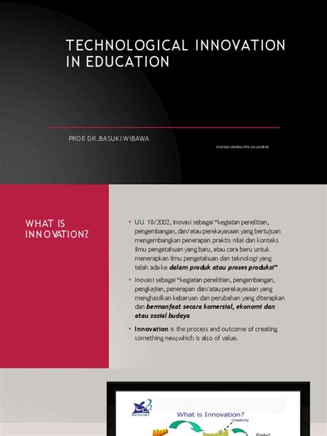 technological innovation in education pdf educational technology