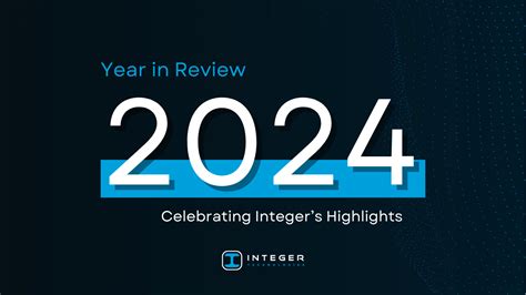 Celebrating Integers Highlights From 2024 Integer Technologies Llc Celebrating Integers Highlights From 2024 Integer Technologies Llc
