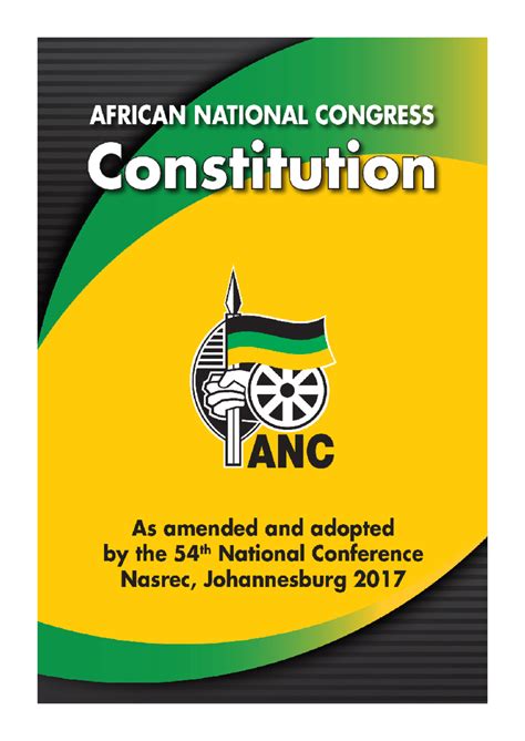 Anc Constitution 2017 Comprehensive Guide From 54th National