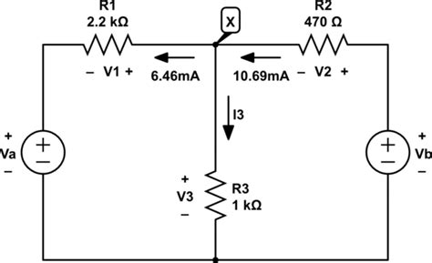 Circuit Analysis How To Determine Two Unknown Voltage Sources Electrical Engineering Stack